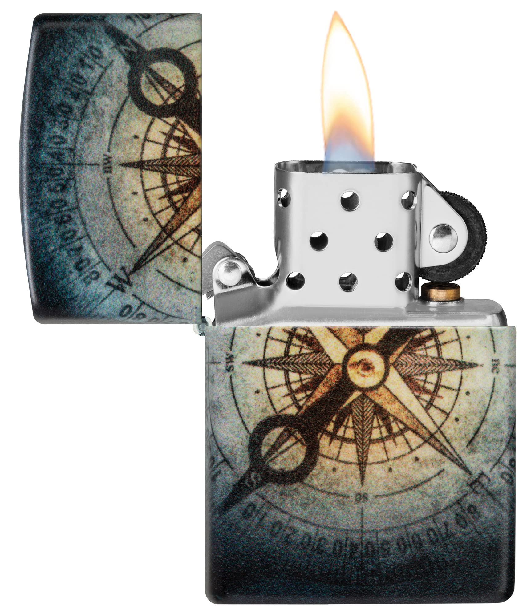 Zippo Compass Ghost Design 540 Glow in The Dark Pocket Lighter