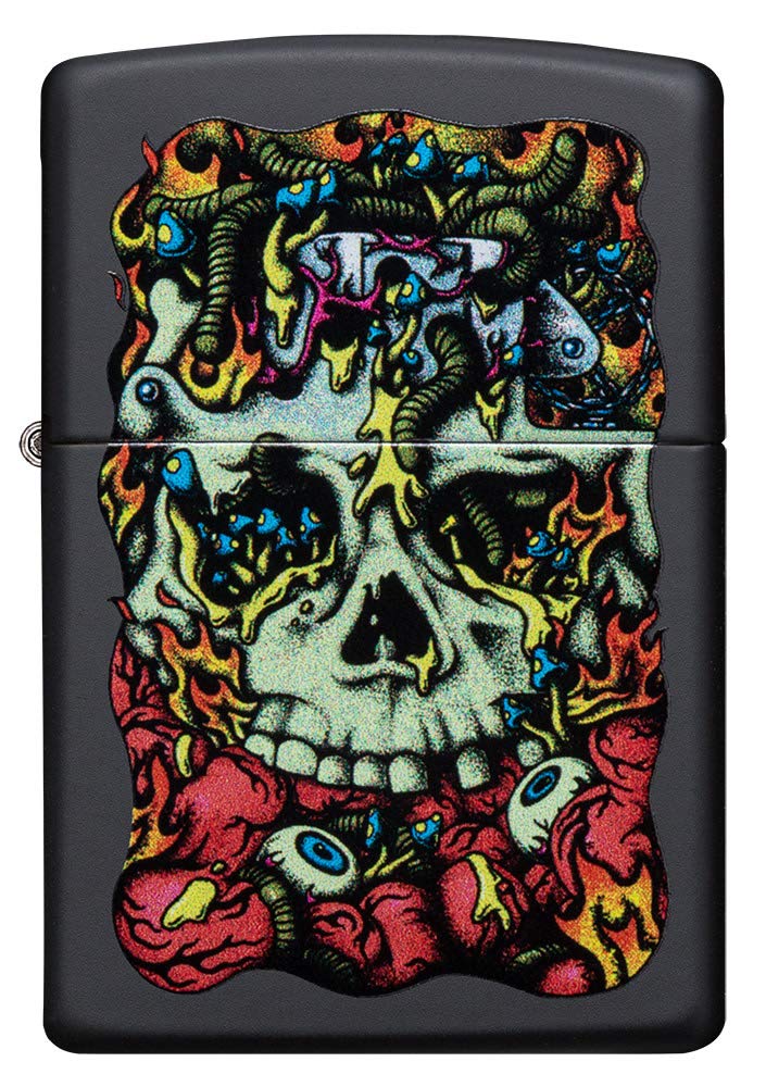 Zippo Dead Inside Design Black Matte Pocket Lighter