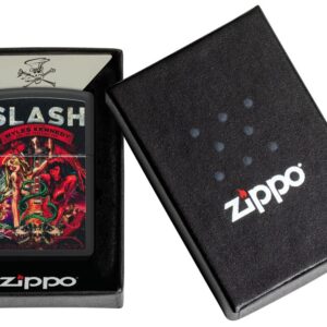 Zippo Slash Design Black Matte Pocket Lighter