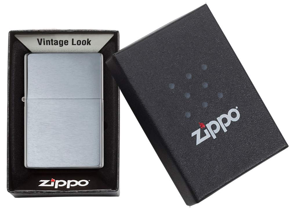 Zippo Vintage Brushed Chrome without Slashes - 230.25