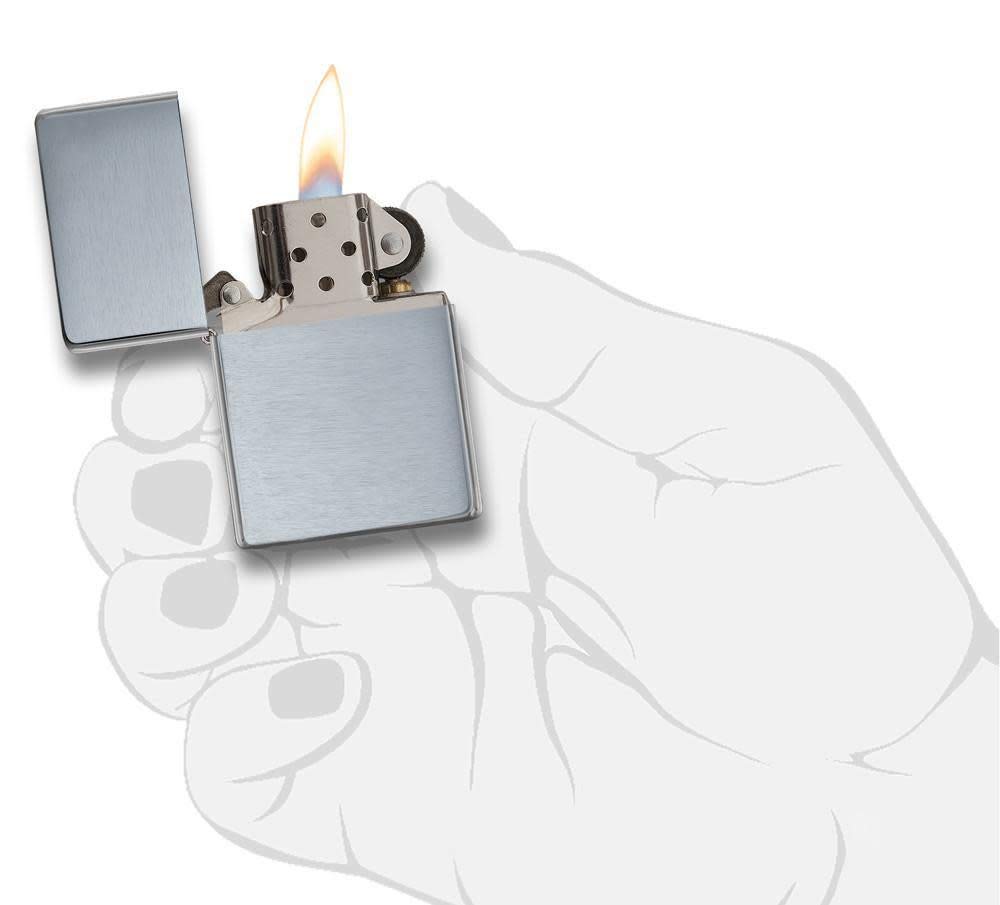 Zippo Vintage Brushed Chrome without Slashes - 230.25