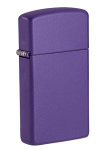 zippo slim purple matte pocket lighter