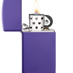 Zippo Slim Purple Matte Pocket Lighter