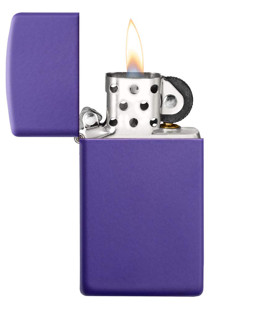 Zippo Slim Purple Matte Pocket Lighter