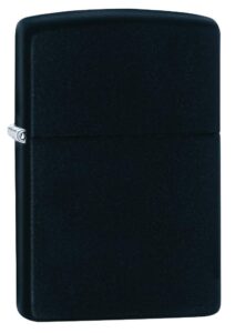 zippo black matte classic lighter