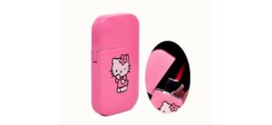 nivek pink glitter kitty pink flame pocket lighter kt cat refillable kawaii y2k aesthetic windproof flame