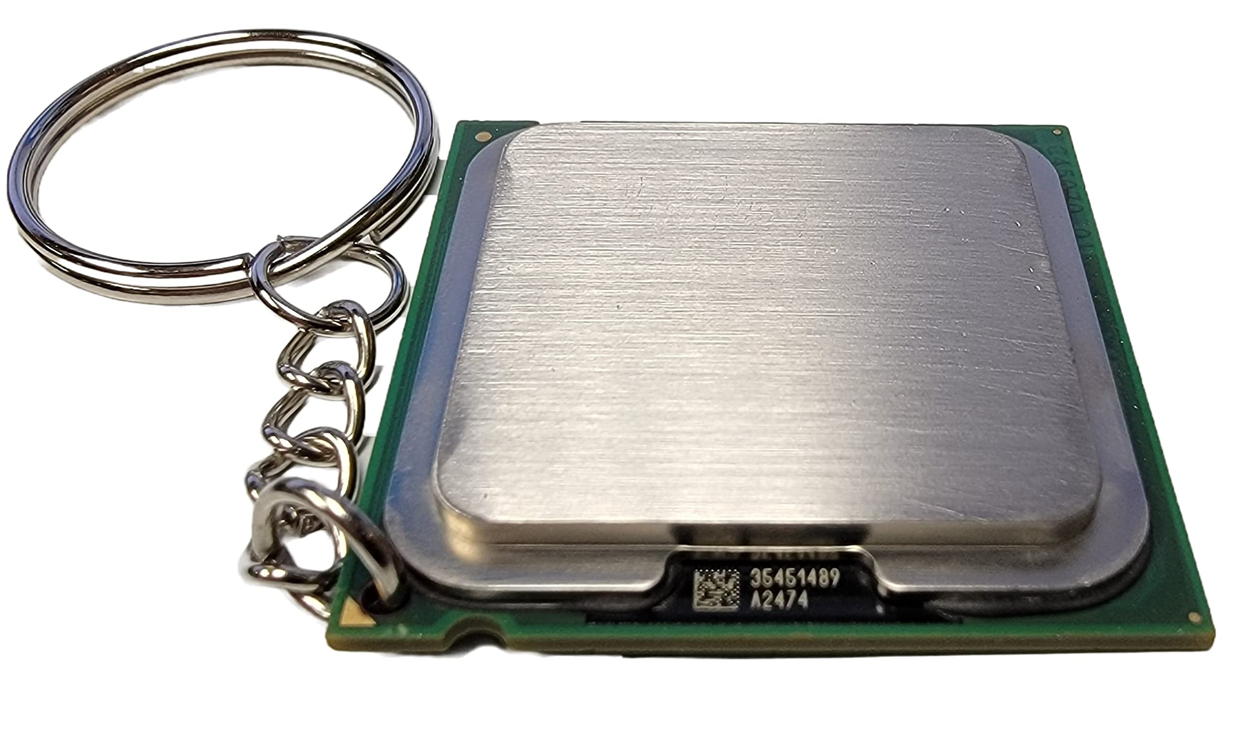 TekJuic The Ultimate Geek Accessory - Recycled CPU Processor Keychain Made from Reclaimed Computer Parts