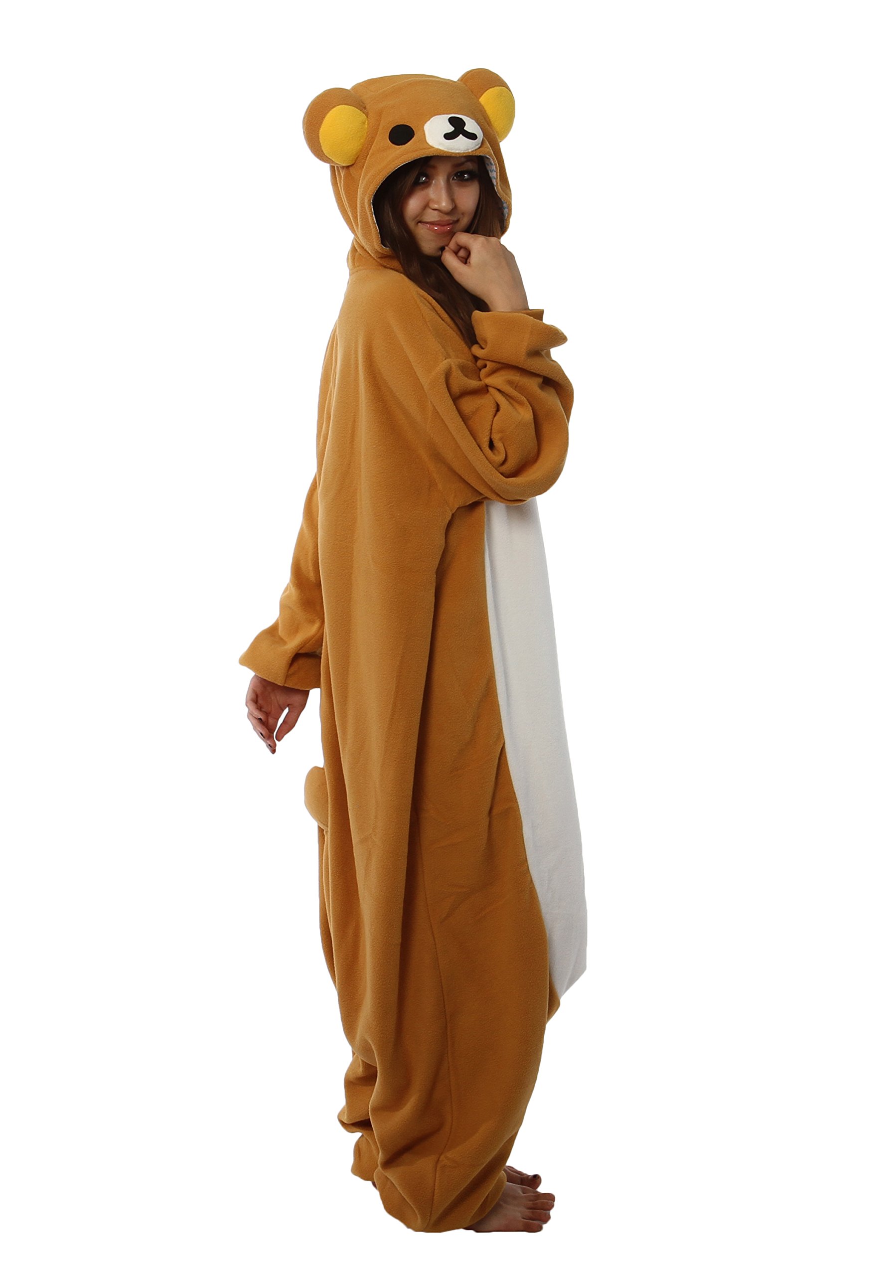 SAZAC San-X Licensed Rilakkuma Kigurumi - Onesie Jumpsuit Halloween Costume (X-Large)