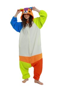 adult onesie bear halloween costume hooded one piece pajamas sleepwear small