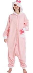 eonxius magic novelty hooded onesie one piece pink pajamas for women size xl