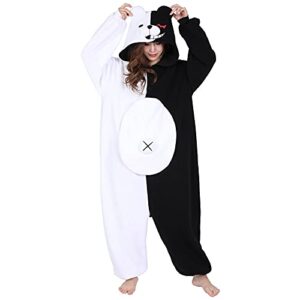 sazac kigurumi - danganronpa - monokuma - onesie jumpsuit halloween costume - adult one size fits all