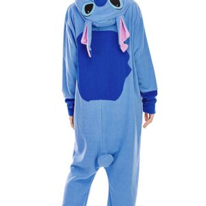 Etoson Onesie Cosplay Halloween Costume Unisex Animal Pajama,Blue,M