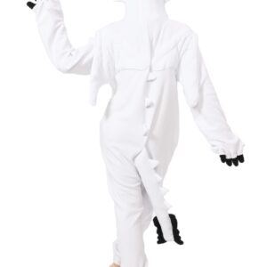 Oiziuzio Animal Unisex Onesie Holloween Cosplay Costume Dragon Pajamas for Adult Women Men White XL