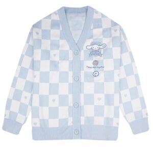 women's japan cute cardigan sweater kawaii jk uniform cardigan sweater cosplay sweater (blue, l)