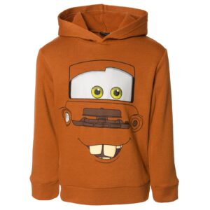 disney pixar cars tow mater little boys fleece pullover hoodie brown 7-8