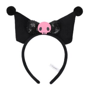 kuromi soft plush fabric cosplay headband