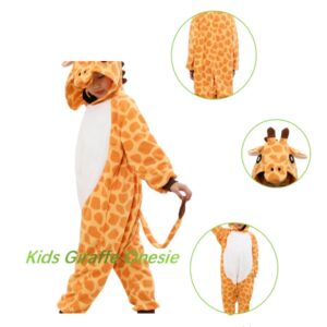 Joyxiam Kids Onesie Animal One Piece Pajamas Halloween Christmas Cosplay Costume Cartoon Pjs (4T)