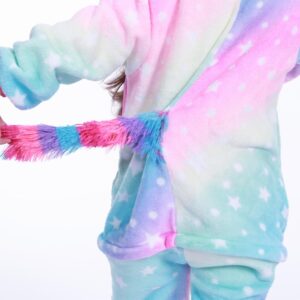 Zorxu Girls Unicorn Onesie Pajamas Animal Costume Halloween Cosplay Unisex Xmas Gifts for Kids