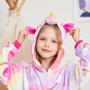 Cos Time kids Unicorn Onesie Animal One Piece Pajamas Halloween Costumes (Auspicious Cloud Flying Horse, 4T)