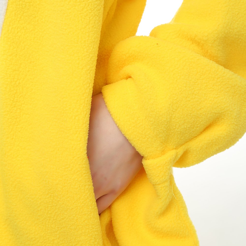 Wishliker Unisex-Adult Costume Animal Cartoon Onesie Pajamas Loungewear Yellow Duck