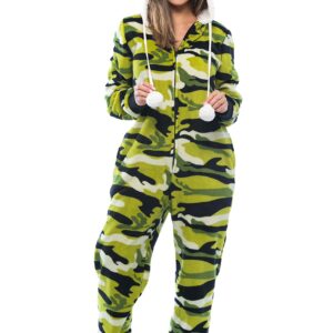 6342-10220-M Just Love Adult Onesie / Pajamas, Medium, Camo Print