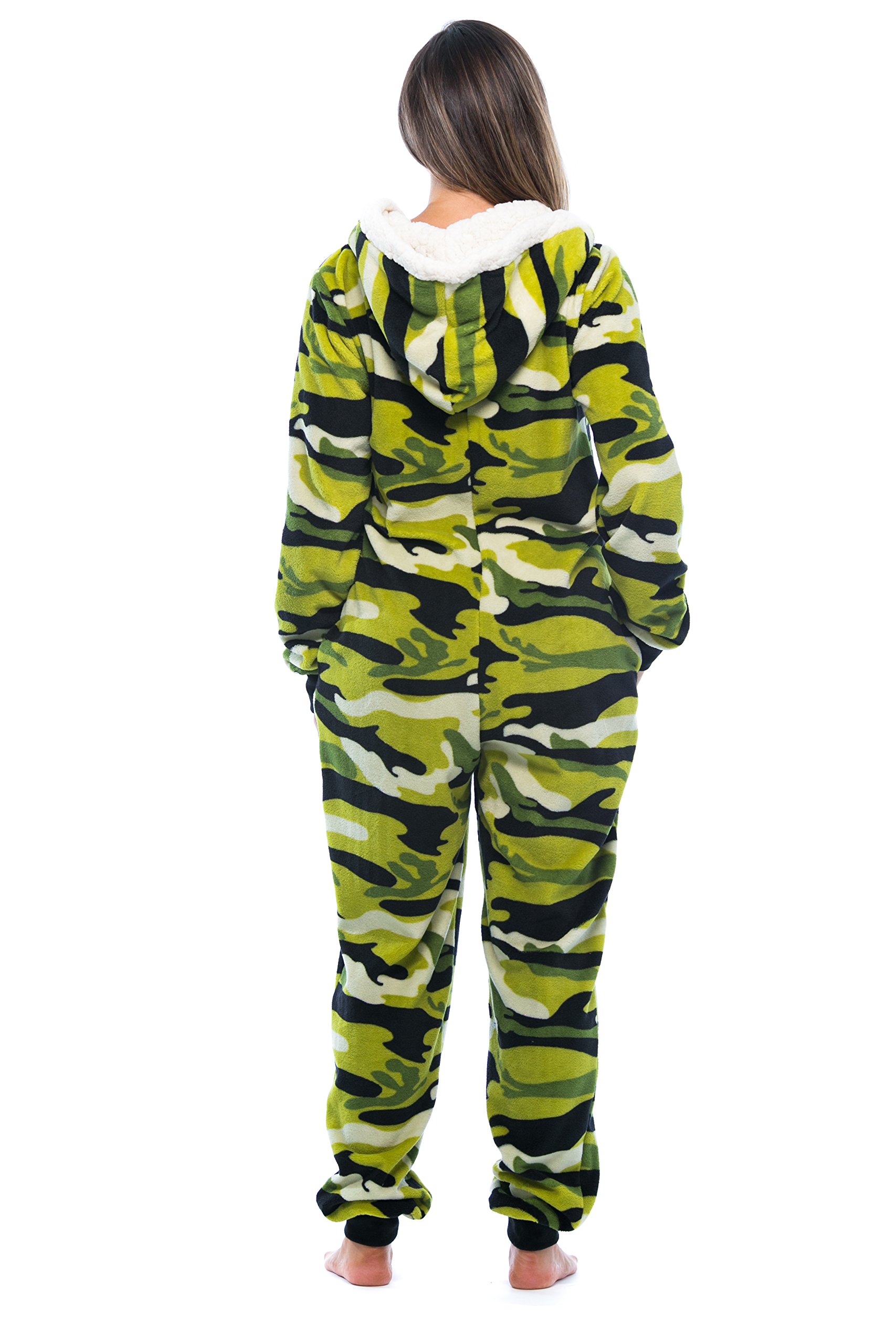 6342-10220-M Just Love Adult Onesie / Pajamas, Medium, Camo Print