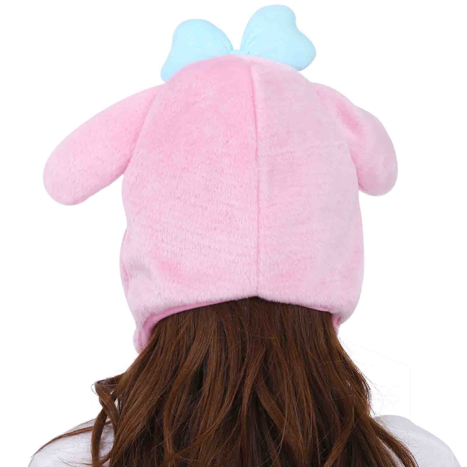 SAZAC Kigurumi Hat - My Melody - Cozy Costume Beanie Cap - Adult Size