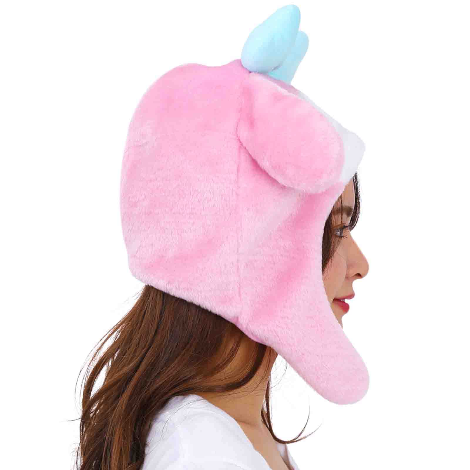 SAZAC Kigurumi Hat - My Melody - Cozy Costume Beanie Cap - Adult Size