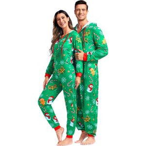 frawirshau matching christmas onesies for family christmas pjs onesie christmas onesies womens pajama sets green 3xl