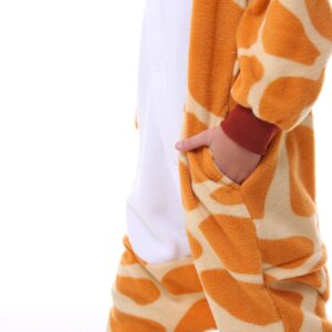 CANASOUR Unisex Anime Halloween Kids Giraffe Onesie For 8-10 Years Girls Boys Christmas Cosplay Costume (8 Years, Giraffe)