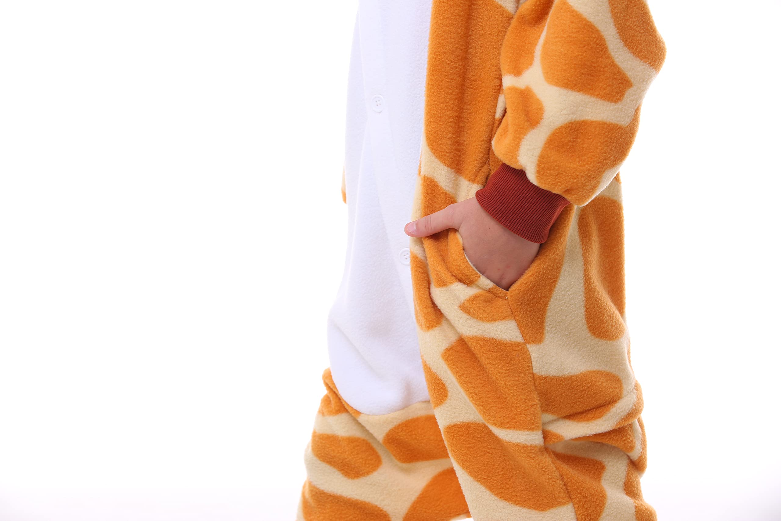 CANASOUR Unisex Anime Halloween Kids Giraffe Onesie For 8-10 Years Girls Boys Christmas Cosplay Costume (8 Years, Giraffe)