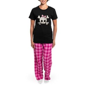 CafePress Cute Skull Girl Women's Dark Pajamas Womens Novelty Pajama Set, Comfortable PJ Sleepwear