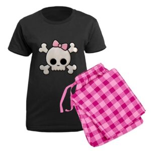 CafePress Cute Skull Girl Women's Dark Pajamas Womens Novelty Pajama Set, Comfortable PJ Sleepwear