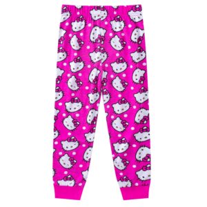 Hello Kitty Girls Long Sleeve T-Shirt and Jogger Sweatpant Set for Infant, Toddler, Little and Big Girls - Pink