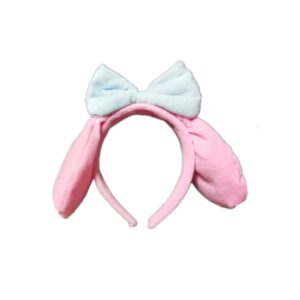 vlmazlm cosplay hairpin ear headband plush hairband women kawaii butterfly costume halloween christmas holiday birthday party gift (style-b)