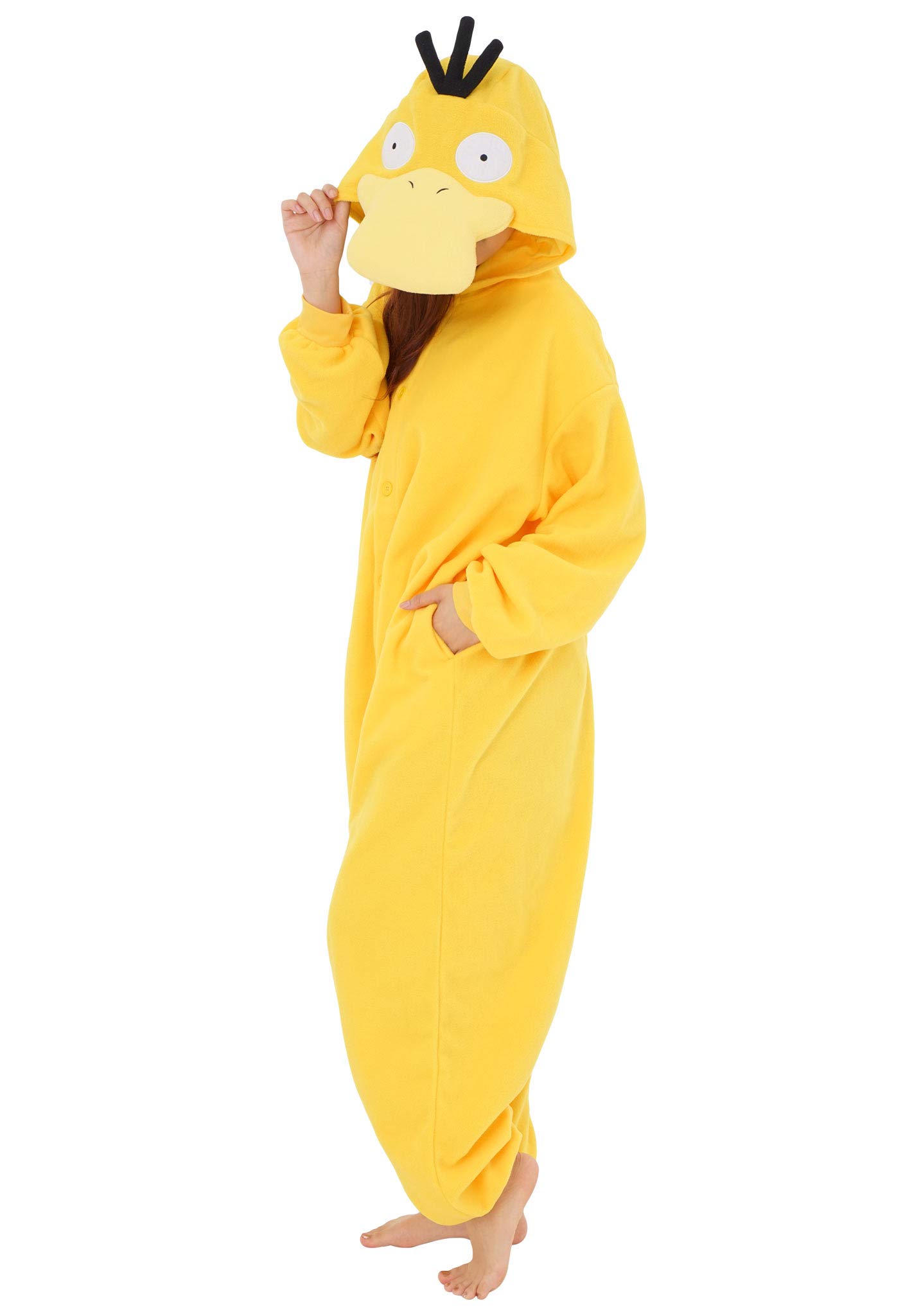 SAZAC Psyduck Pokemon Kigurumi - Onesie Jumpsuit Halloween Costume (Adult XL)