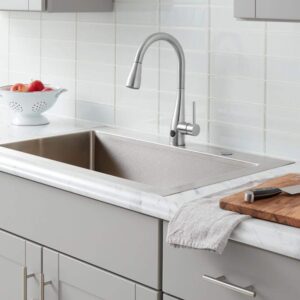 Glacier Bay Nottely Touchless Single-Handle Pull-Down Sprayer Kitchen Faucet in Stainless Steel