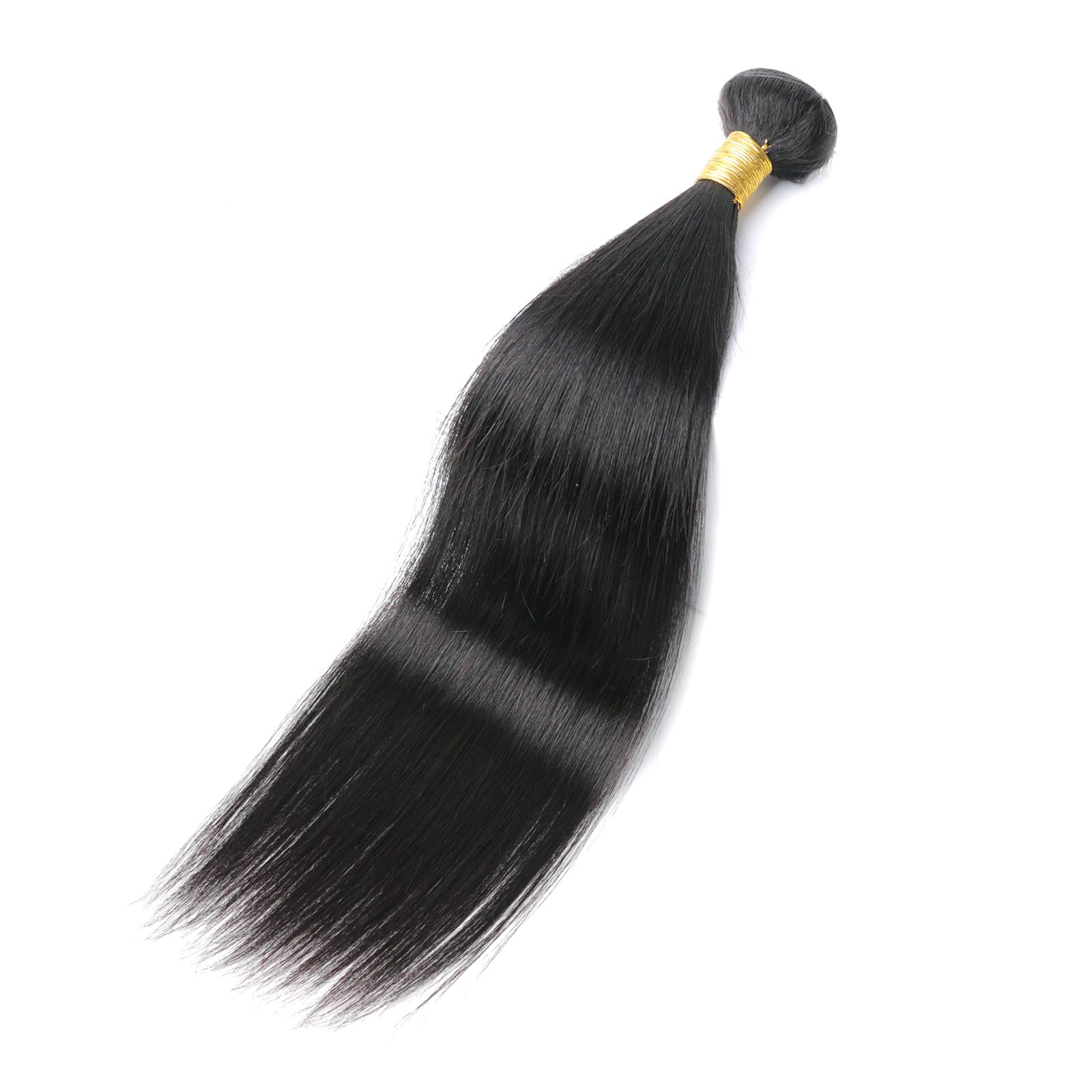 Viyaviya Human Hair Bundles Short Straight Virgin 100% Weave 100G/Pcs Extensions Natural Color Can Dye Brazilian Bundlesbrazilian Unprocessed 18 Inch For Women Remy Weft Black Bundle 10A Single Bundle