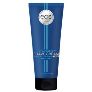 eos ultraprotect men’s shave cream- blue surf, 24-hour hydration, non-foaming formula, 7 fl oz