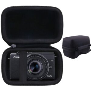 waiyu hard carrying case for canon eos m200/m100 camera 15-45mm lens