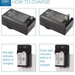 Big Mike's BM Premium LP-E5 Battery and Charger Kit for Canon EOS Rebel XS, Rebel T1i, Rebel XSi, 1000D, 500D, 450D, Kiss X3, Kiss X2, Kiss F Digital SLR Camera