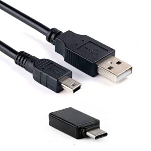 usb file data transfer cable with usb-c adapter for select canon powershot, eos rebel eos & vixia, compatible with iphone 15, android, pc & mac (see complete list of compatible canon models below)