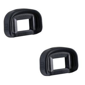 jjc 2-pack eyecup eyepiece eye cup viewfinder for canon eos 5d mark iv 5d mark iii 5ds r 5ds 7d 7d mark ii 1dx mark iii 1dx mark ii 1ds mark iii 1d mark iv 1d mark iii camera, replaces canon eg eyecup