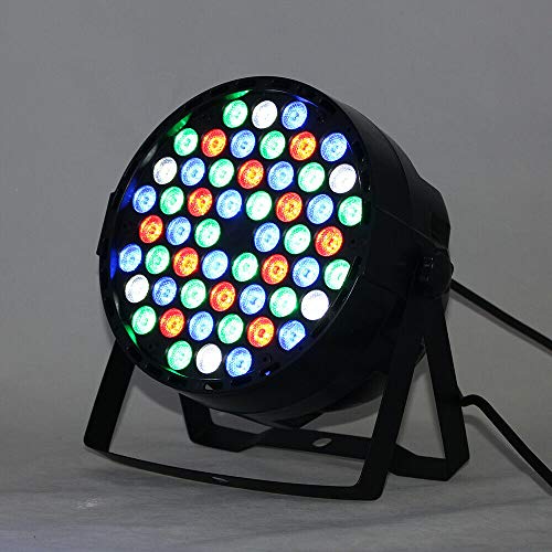 RustyVioum 8pcs Stage Light, 54 x 3W RGBW DMX LED Par DJ Stage Lighting, DJ Disco Club Party Show Lamp for Home Party Wedding