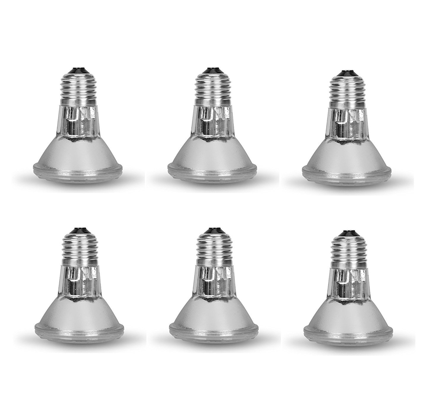 Par 20 6 Pack FL25 35PAR20/FL 35 Watt Halogen Spot Light Bulb Replacement 120V 130V Base Flood Beam Lighting Range Hood Oven PAR20 Reflector Excel Bulbs DL Kitchen Bathroom Ceiling Can Lamp 35W E26 6P