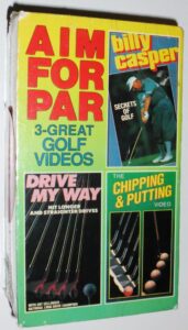 aim for par: 3 great golf videos - vhs