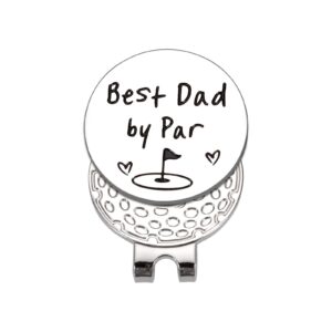 fathers day present for husband from wife gag gifts for dad from daughter best dad by par golf ball marker new daddy birthday gifts for first time dad to be valentines day christmas magnetic hat clip