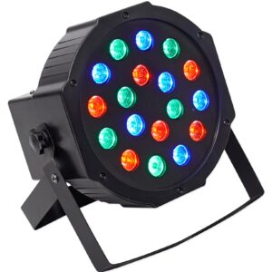 (2) Rockville LED RGB Par Can Wash Light + Dual Bracket Bundle: DJ/Club DMX Wash Light, (1) Universal Travel Bag, (1) 25ft 3 Pin DMX Lighting Cable, (1) 10ft 3 Pin DMX Lighting Cable (5 Items)