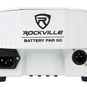 RockvilIe BATTERY PAR 50 White Church Stage Design Rechargeable Wash Up-Light