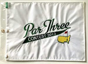 2013 masters golf par 3 flag embroidered logo new